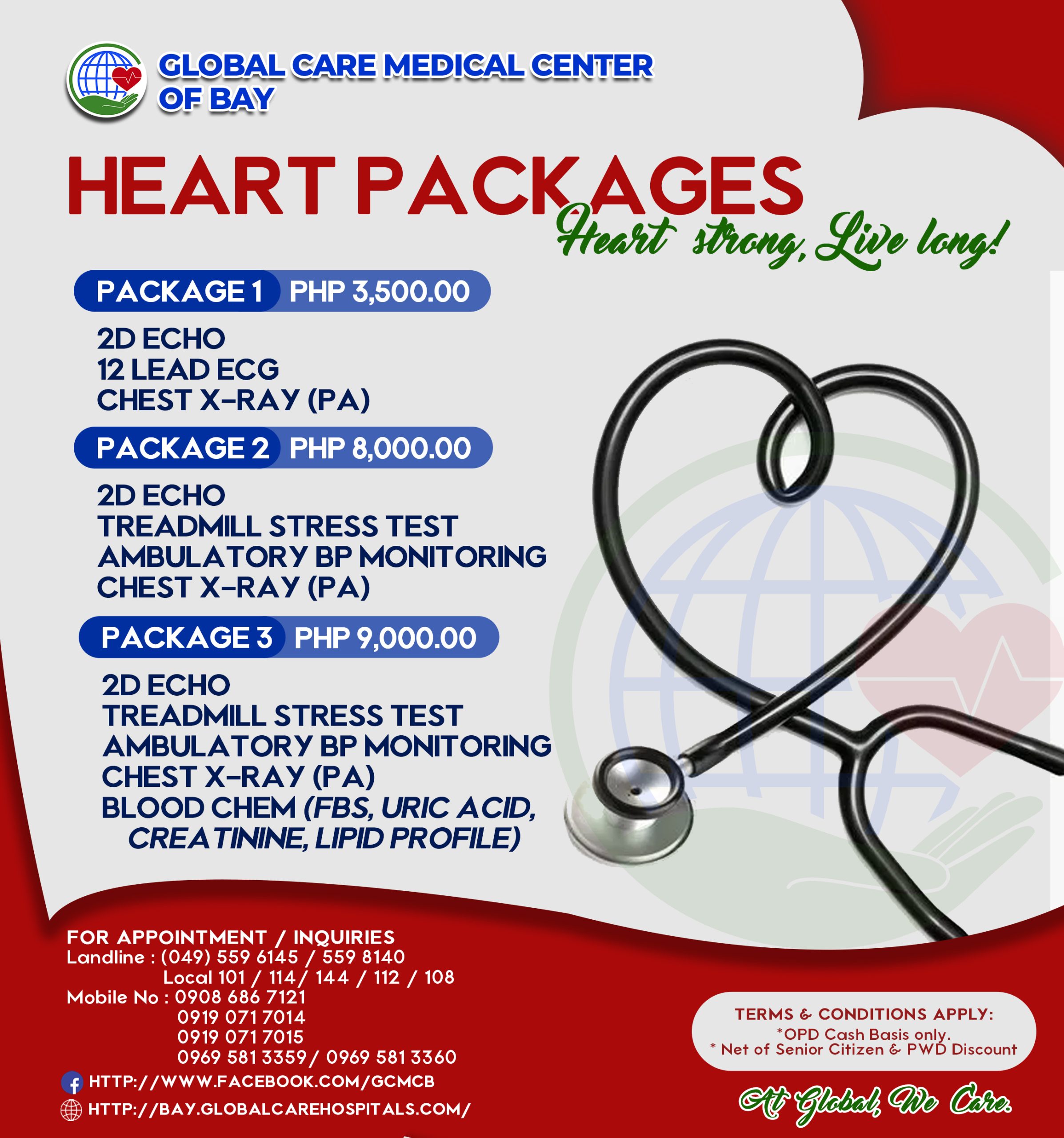 HEART PACKAGES - Global Care Medical Center of Bay